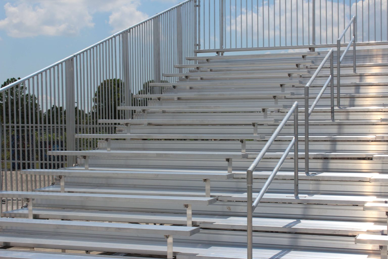 15 Row Aluminum Bleachers - Southeastern Seating